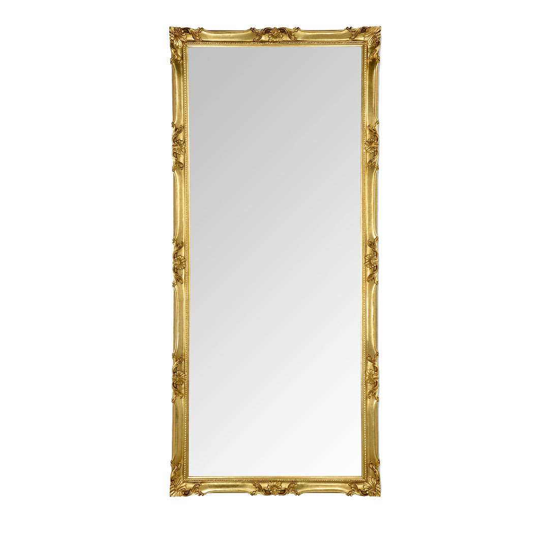 Luigi XIV Large Rectangular Gold Wall Mirror Mo.Wa | Artemest