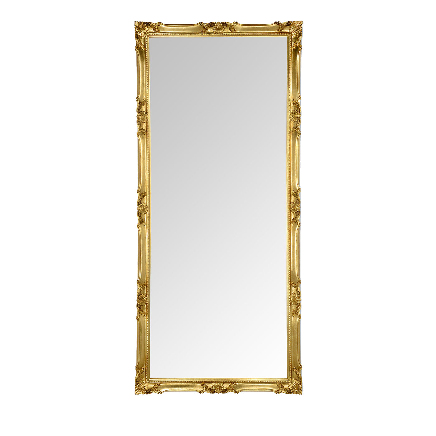Luigi XIV Large Rectangular Gold Wall Mirror Mo.Wa | Artemest