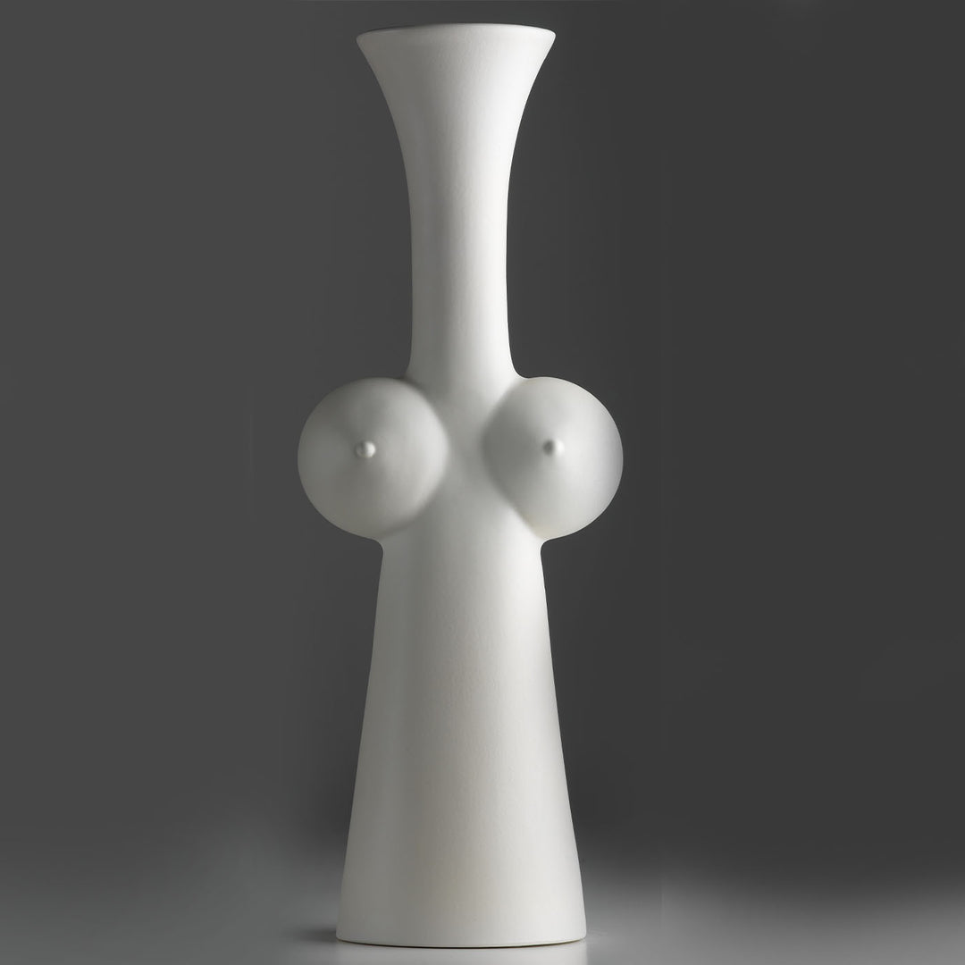 Venus Matte White Ceramic Vase by Ambrogio Pozzi Rometti | Artemest