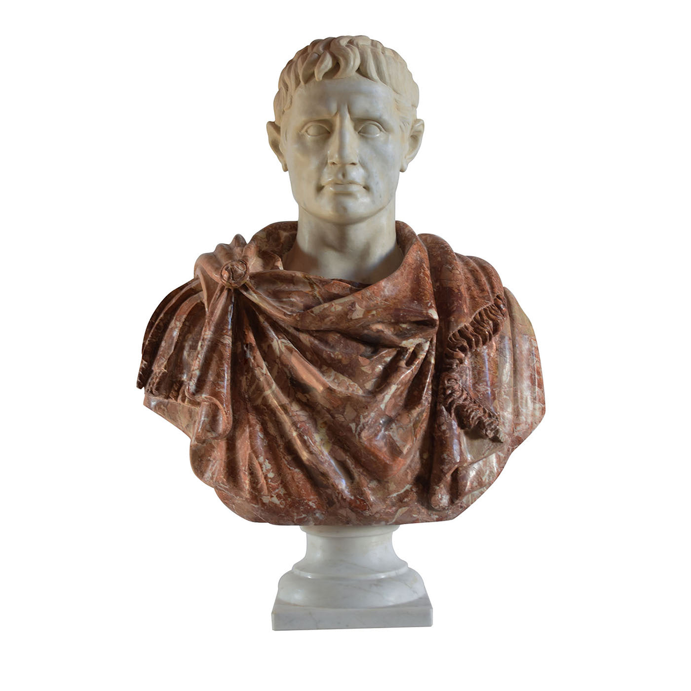 Emperor Octavian Augustus Marble Bust Todini Sculture | Artemest