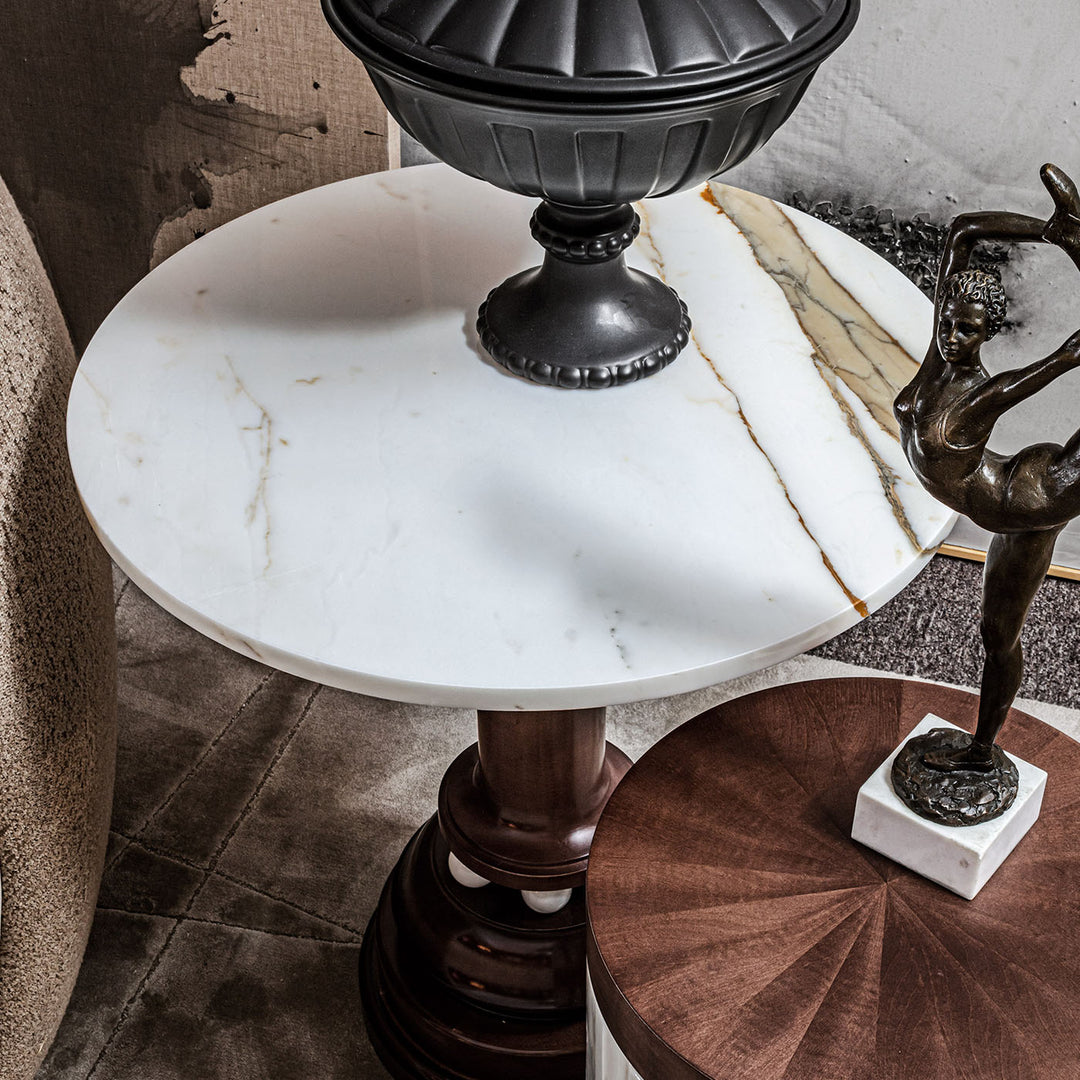 Round Marble Side Table Provasi | Artemest