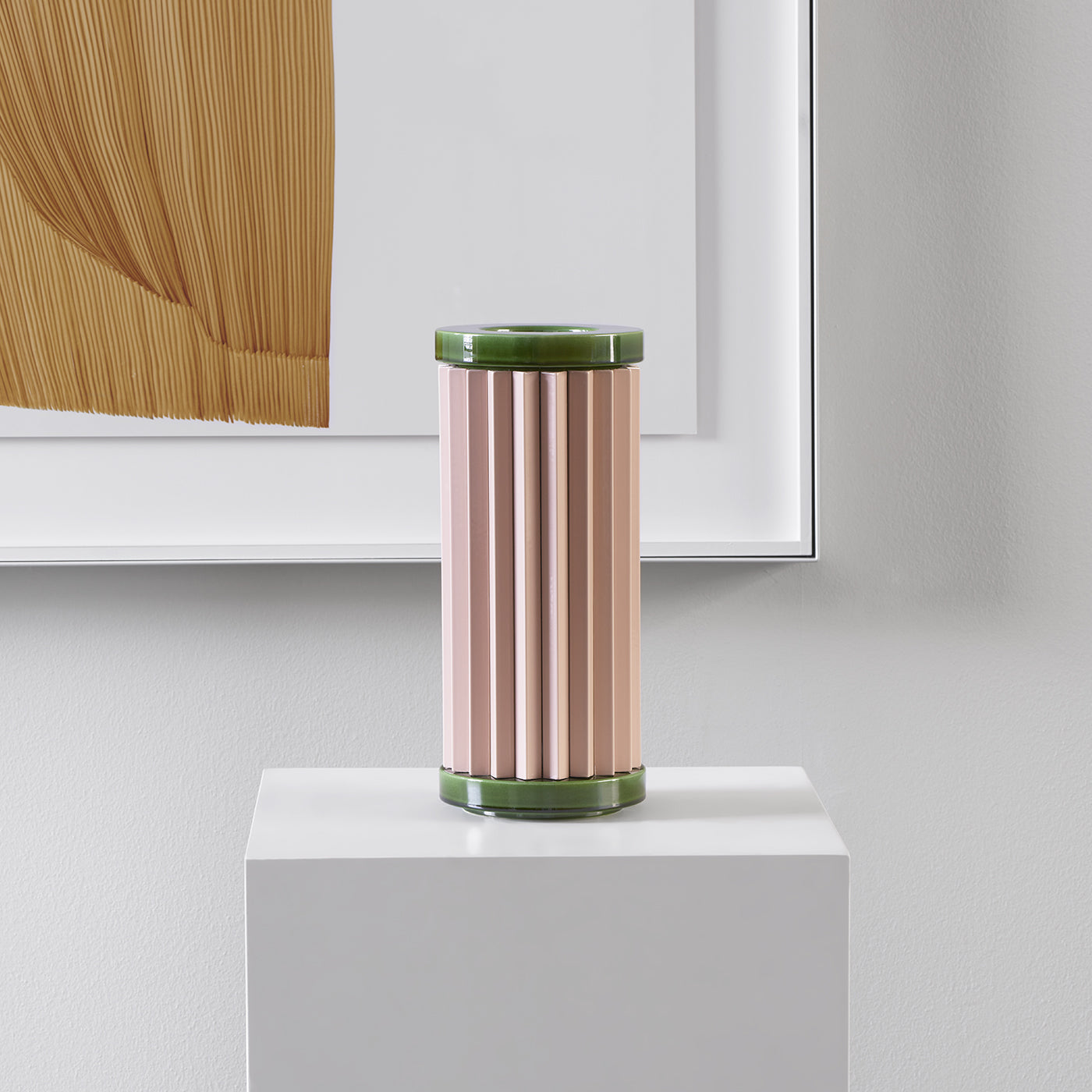 Rombini A Green and Rose Vase by Ronan & Erwan Bouroullec Mutina | Artemest