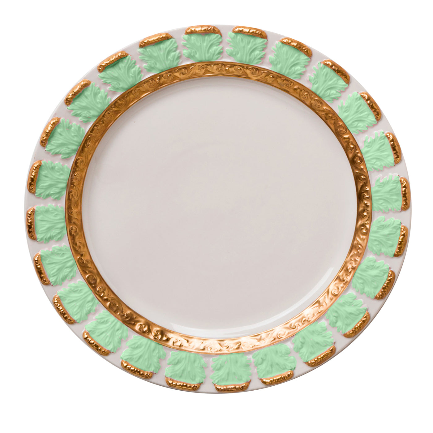 QUEEN ELIZABETH LAY PLATE - GREEN Villari | Artemest