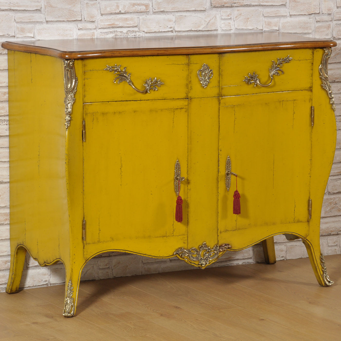 Venezia '700 Luigi XV Venetian-Style Yellow Sideboard Vangelista 1960 ...