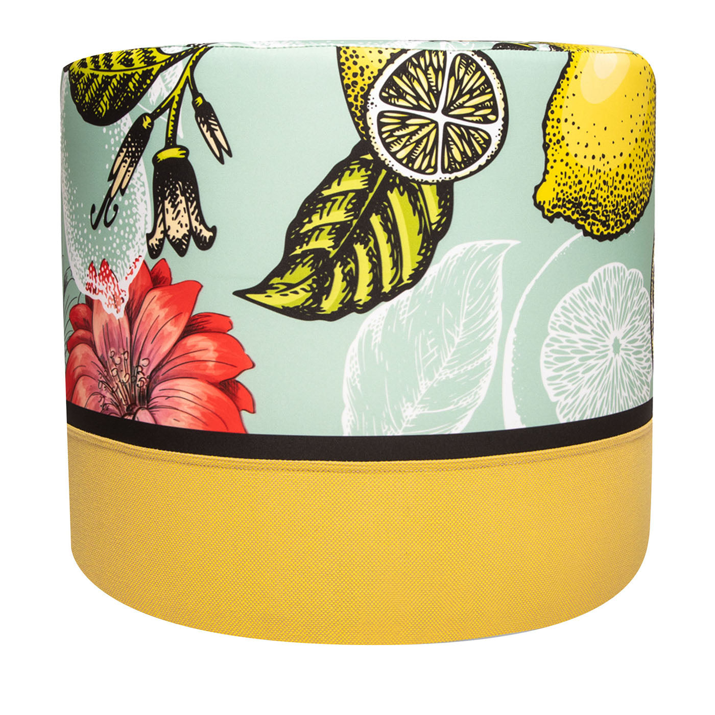 Mini puf blando impermeable Lemon de Luciana Gomez Myin | Artemest