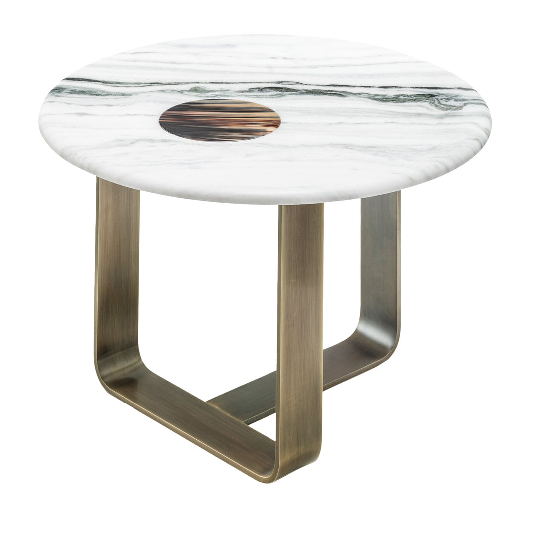 Apollo Side Table in Burnished Metal Arcahorn | Artemest