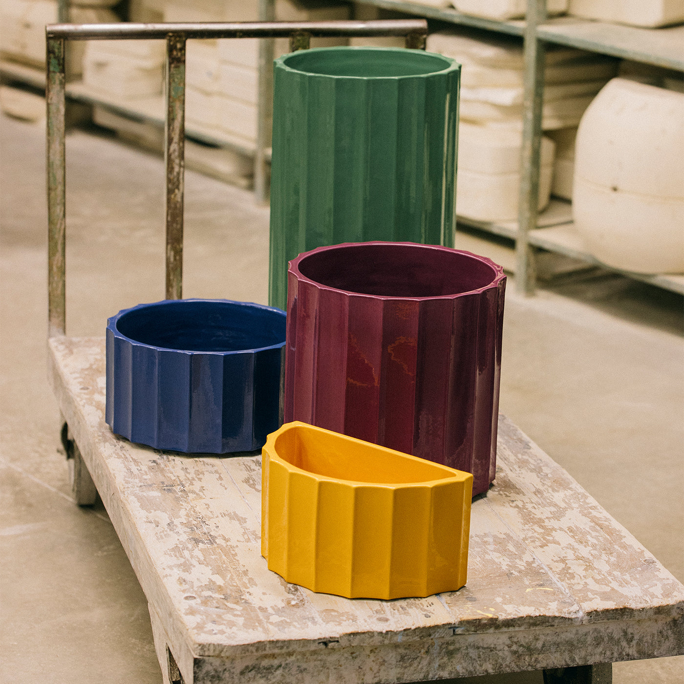 Half-Column Low Yellow Ceramic Vase by Objects Of Common Interest ...