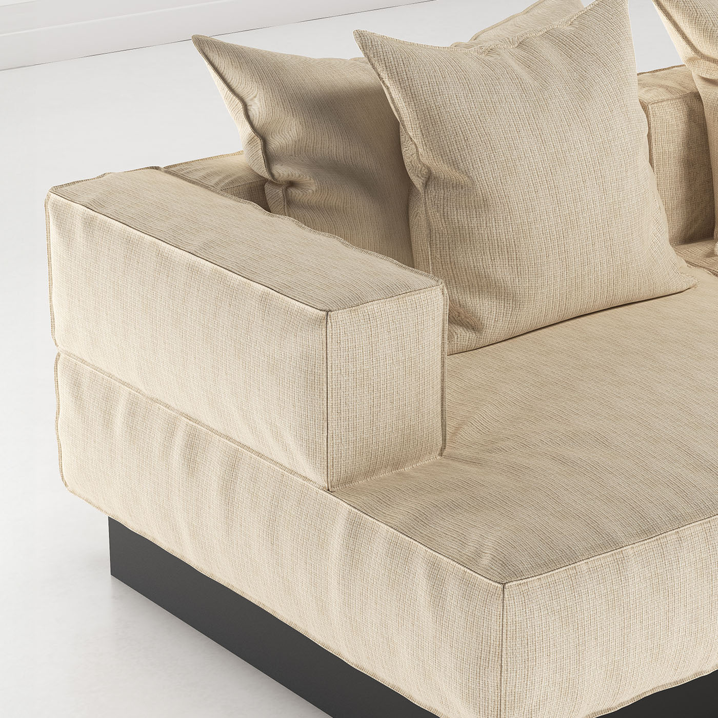 Moonage Daydream White Dedar Grand Natte' Fabric Modular Sofa Giopagani ...