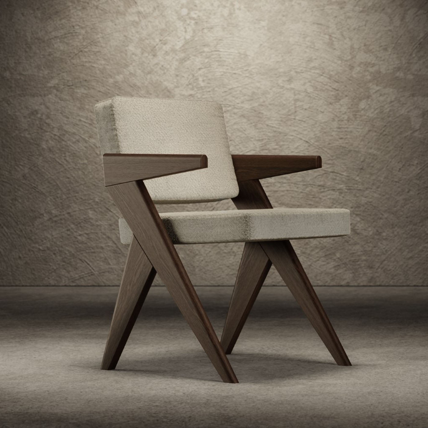 Souvenir White Chevron Chair Giopagani | Artemest