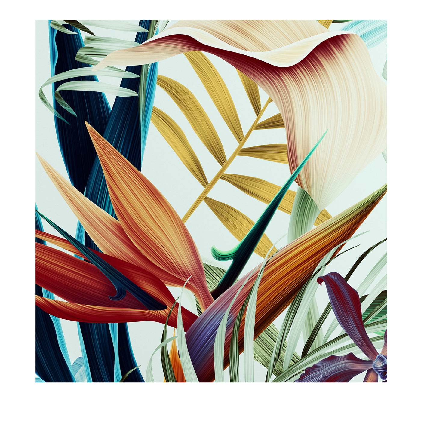 Bali Wallpaper with Tropical Print Wallpapers4Beginners | Artemest