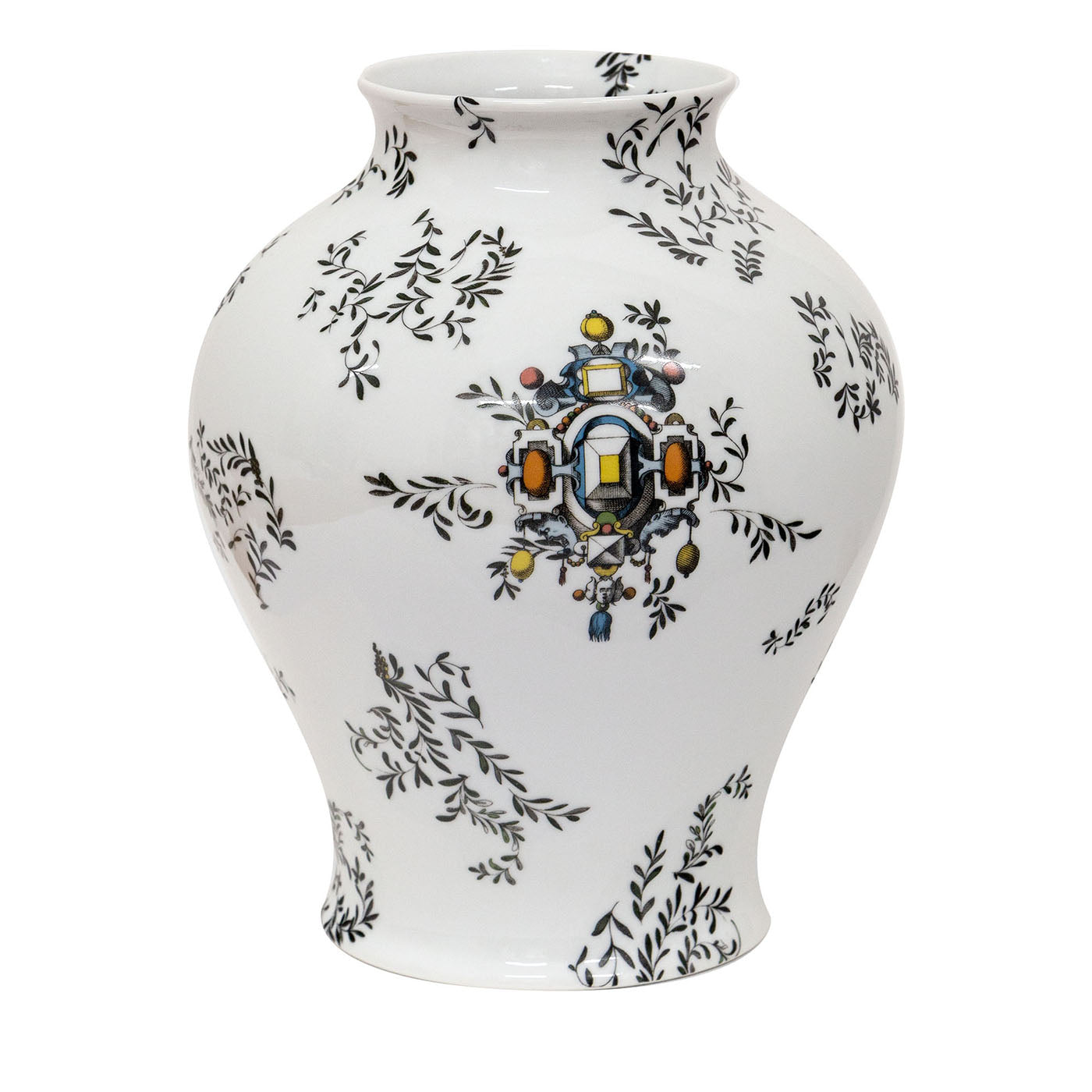 Pompei Amphora Porcelain Vase with branches and jewels h32cm Grand Tour ...