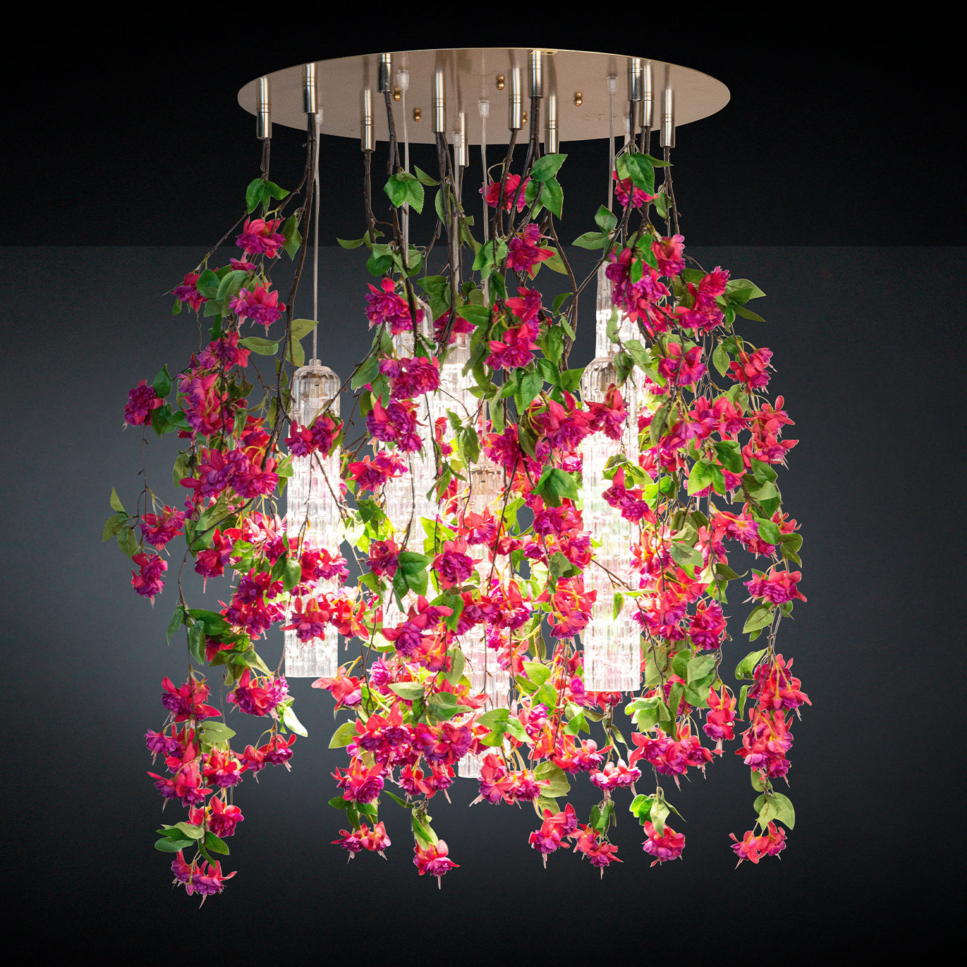 Flower Power Pink Cascade Large Chandelier VGnewtrend | Artemest