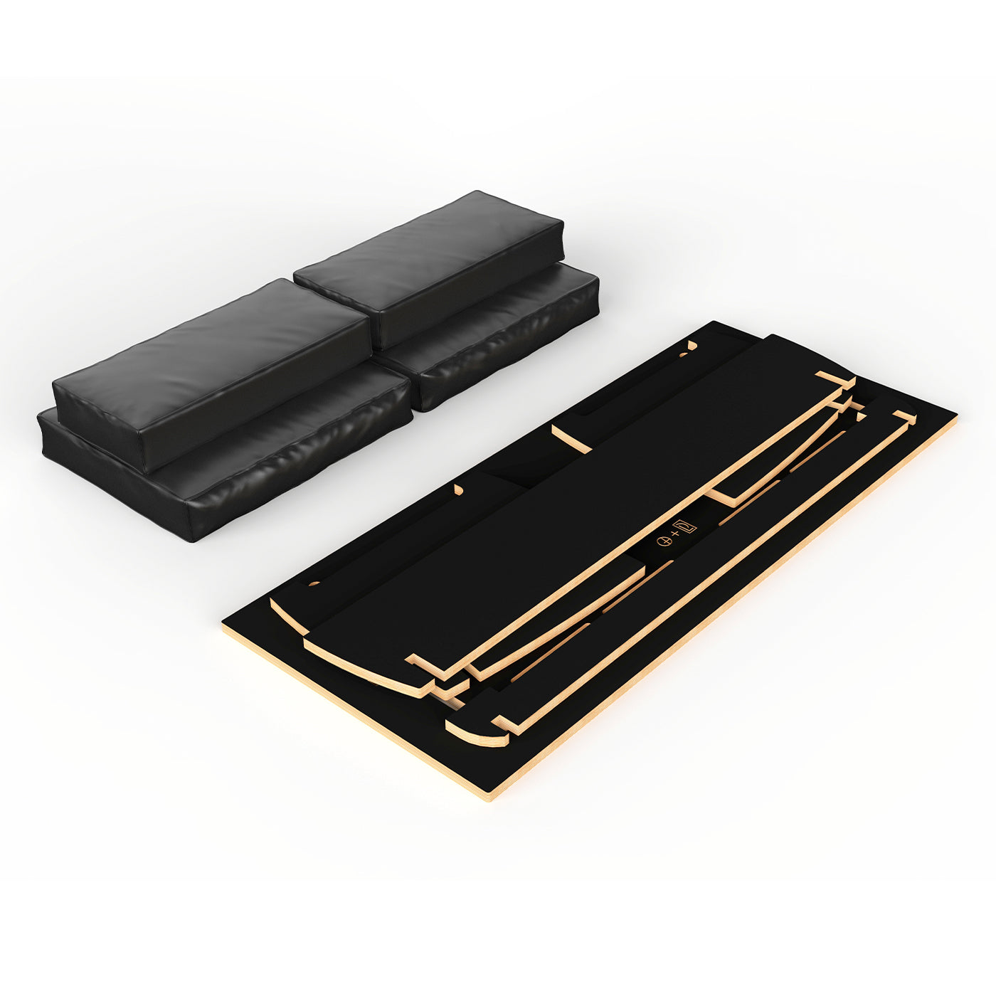 Cinque Black Sofa Gio Aio | Artemest