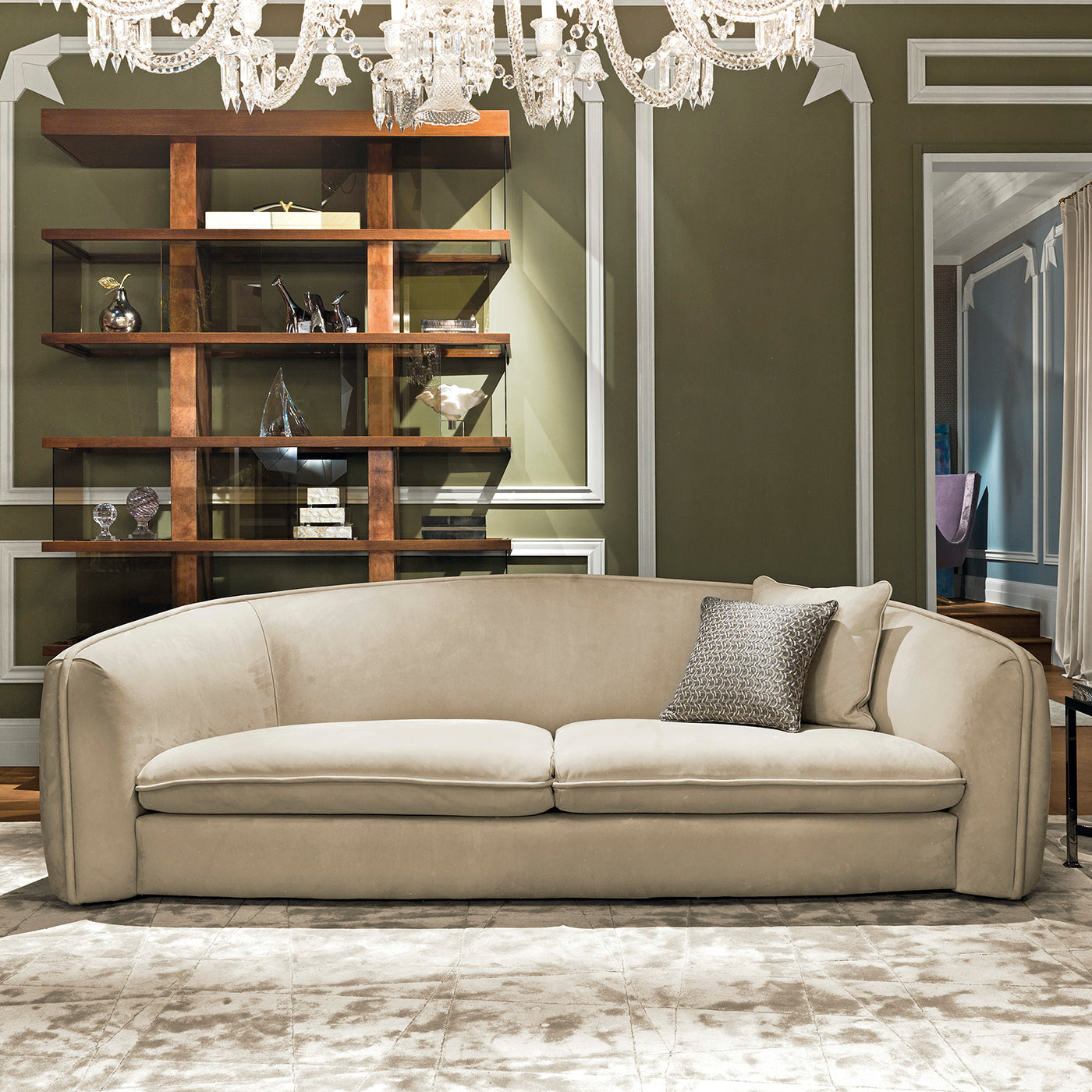 Nabuk Leather Sofa Provasi | Artemest