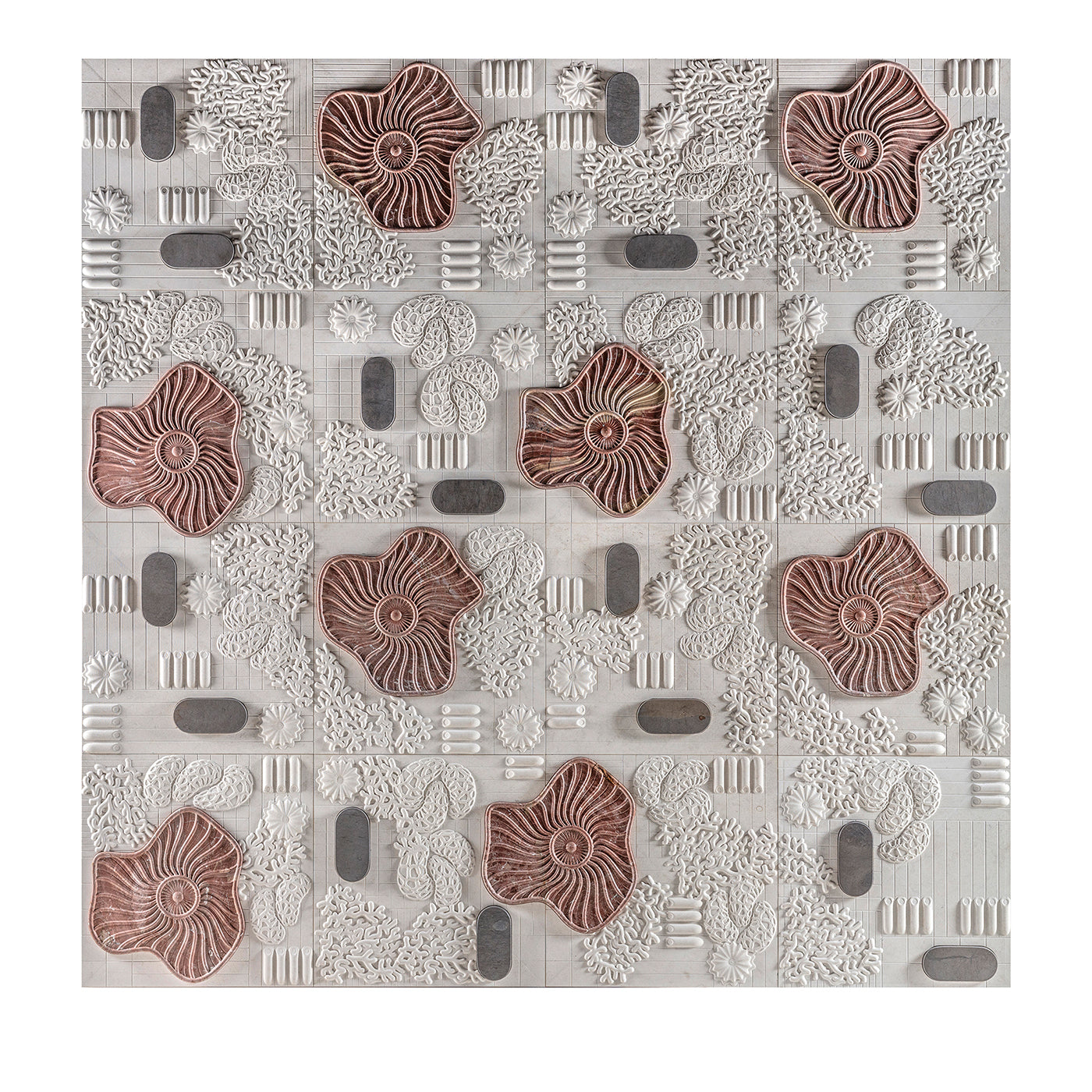 Anemone Marble Decorative Panel Lithea | Artemest