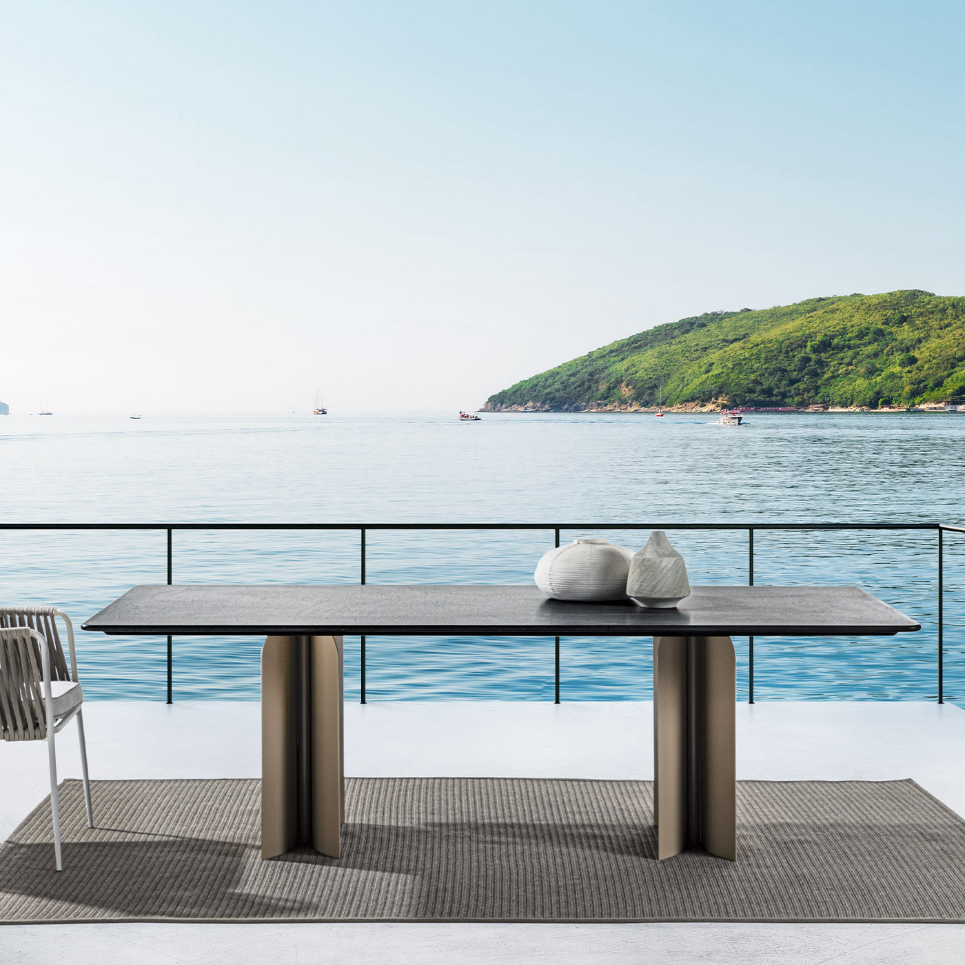 Bolgheri Outdoor Dining Table Meroni & Colzani | Artemest