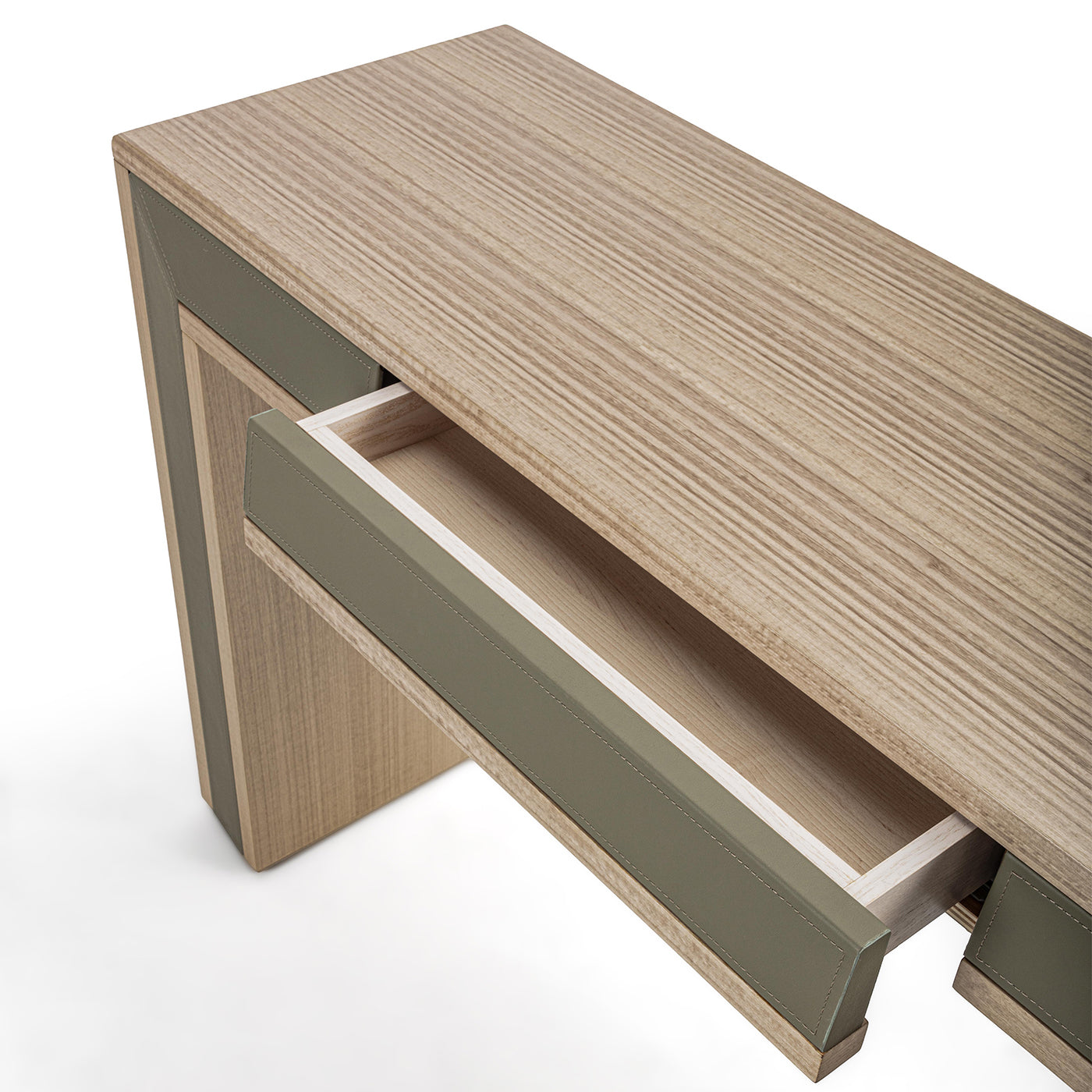 Galileo Lux Leather & Eucalyptus Console Carpanelli | Artemest