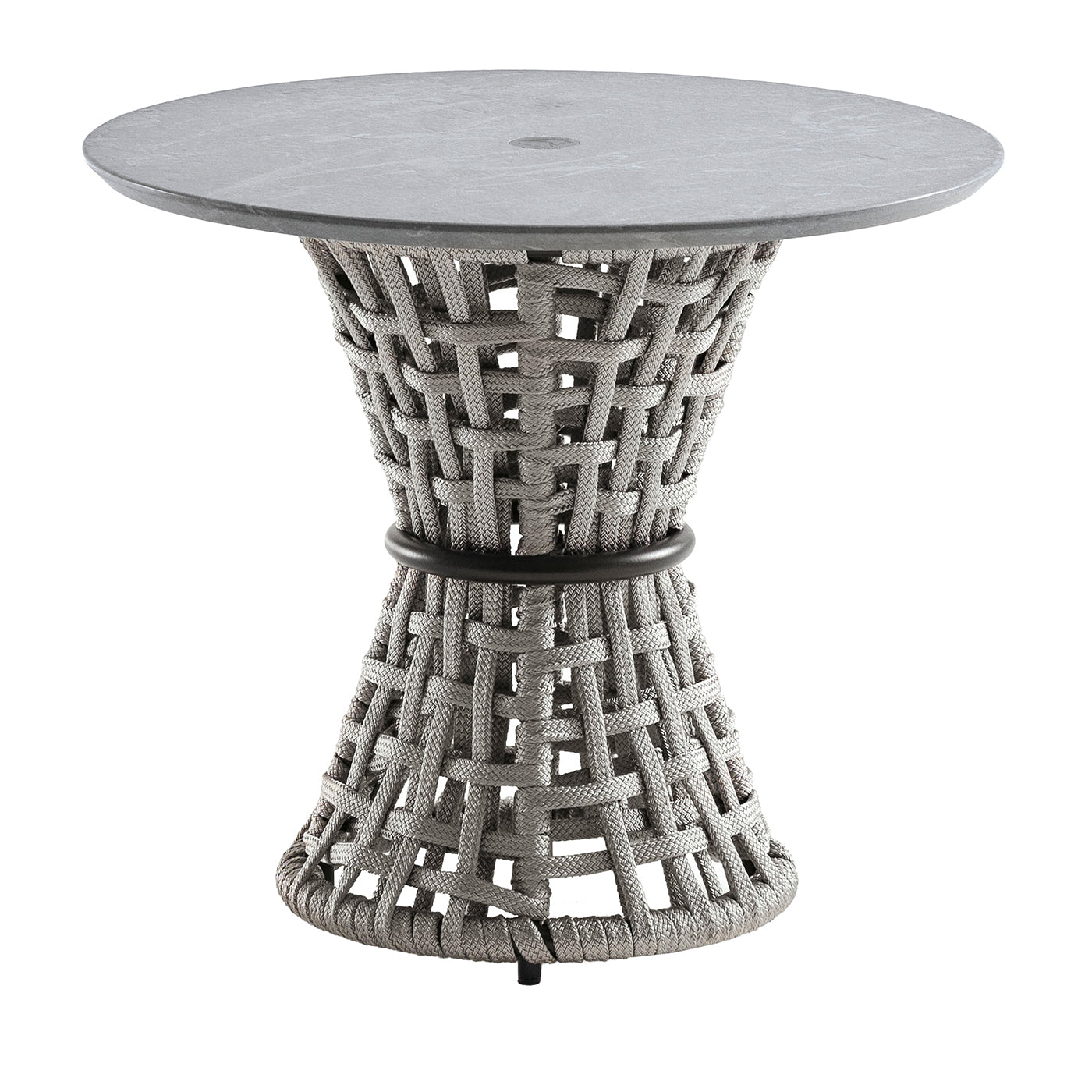 Outdoor Gray Side Table With Stone Top Giorgio Collection | Artemest
