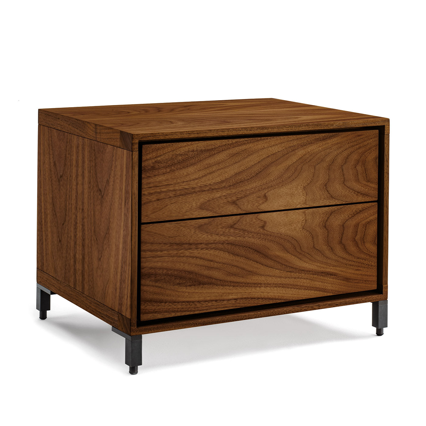 Rialto Night Fly Walnut Nightstand by Giuliano Cappelletti Riva 1920 ...