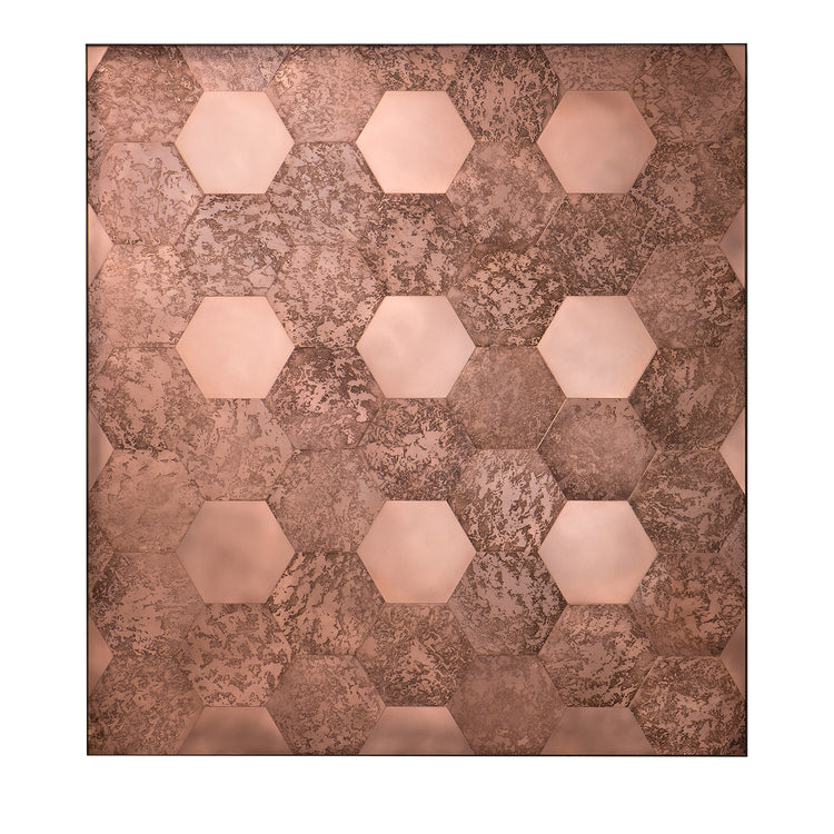 Hexagon Copper Decorative Wall Panel by R&D De Castelli De Castelli | Artemest
