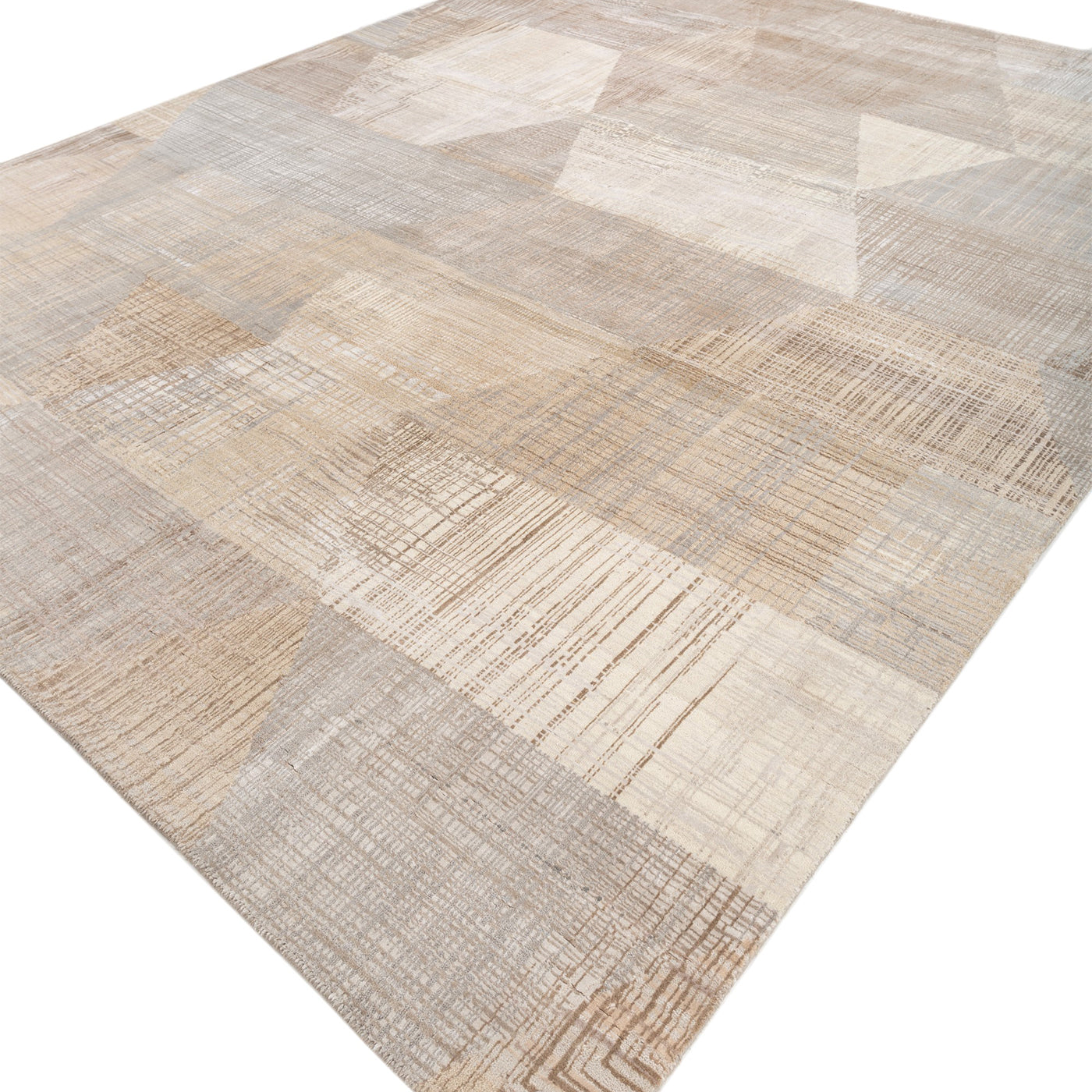 Symmetrical Dream Antique White & White Hand Loom Rug Jaipur Rugs ...