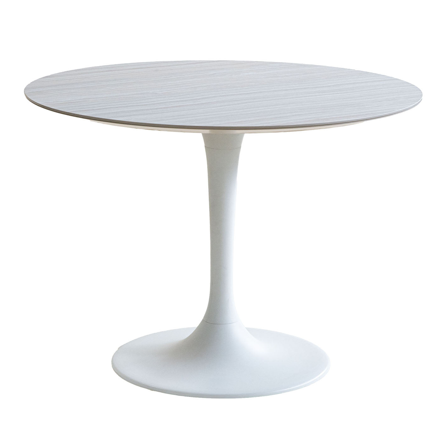 Europe Amsterdam Mesa Redonda de Gres Blanco Pollini Home | Artemest