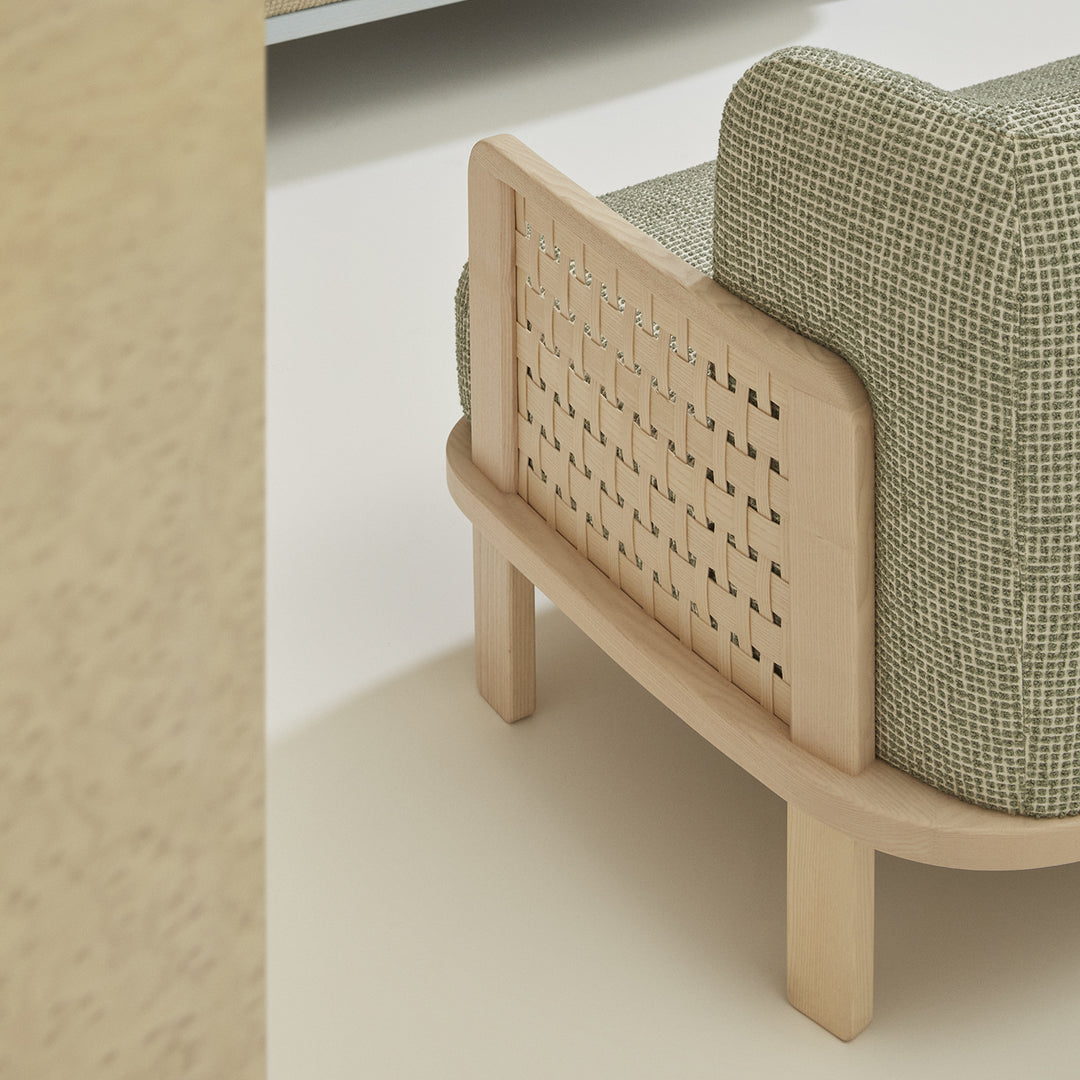 Raquette 181 Green Sofa by Cristina Celestino Billiani 1911 | Artemest