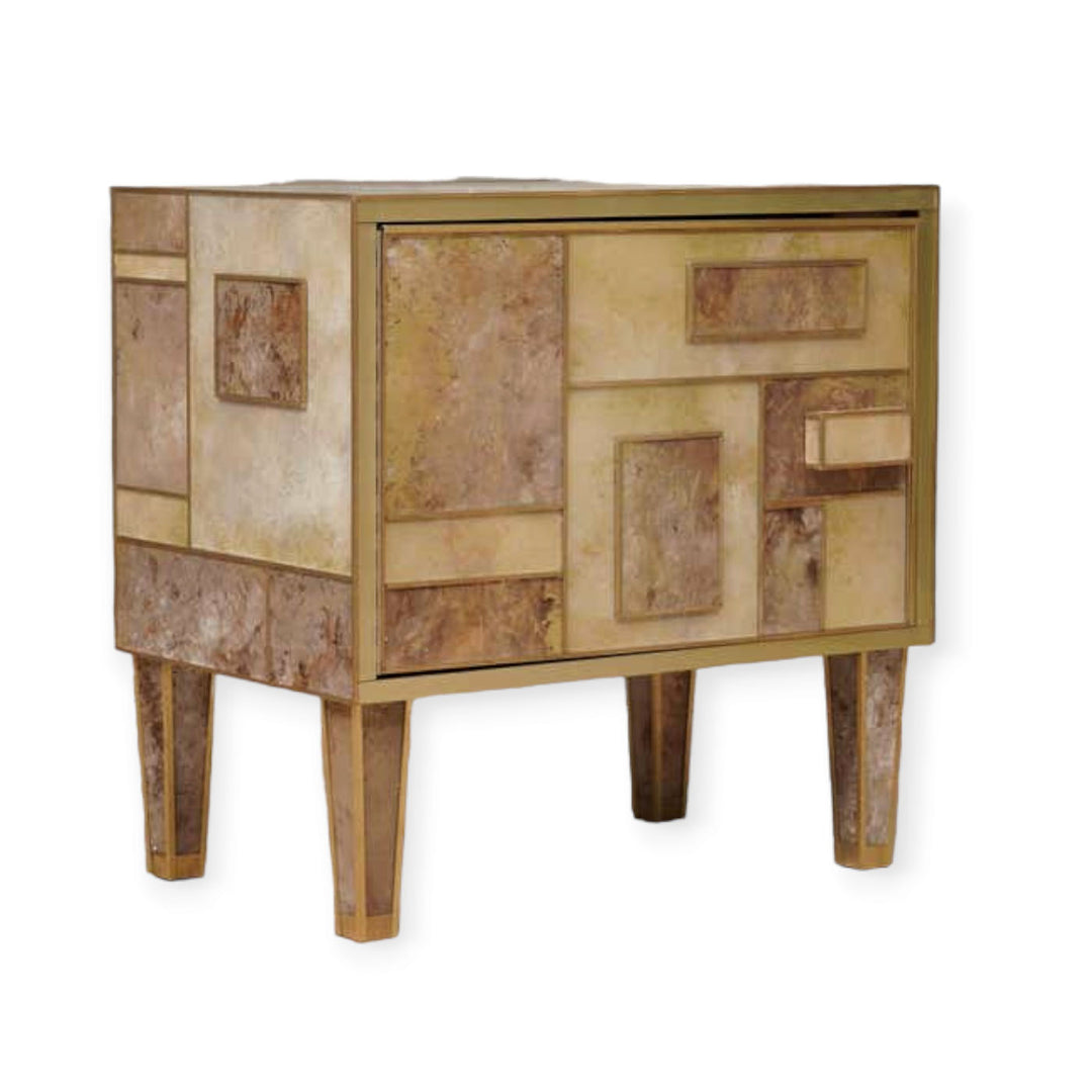 Stone-Effect Nightstand Justfurnituress | Artemest