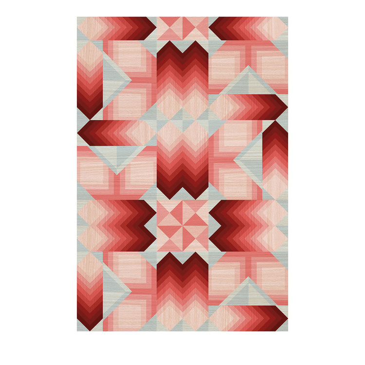 Geometry Square Red Wallpaper Texturae | Artemest