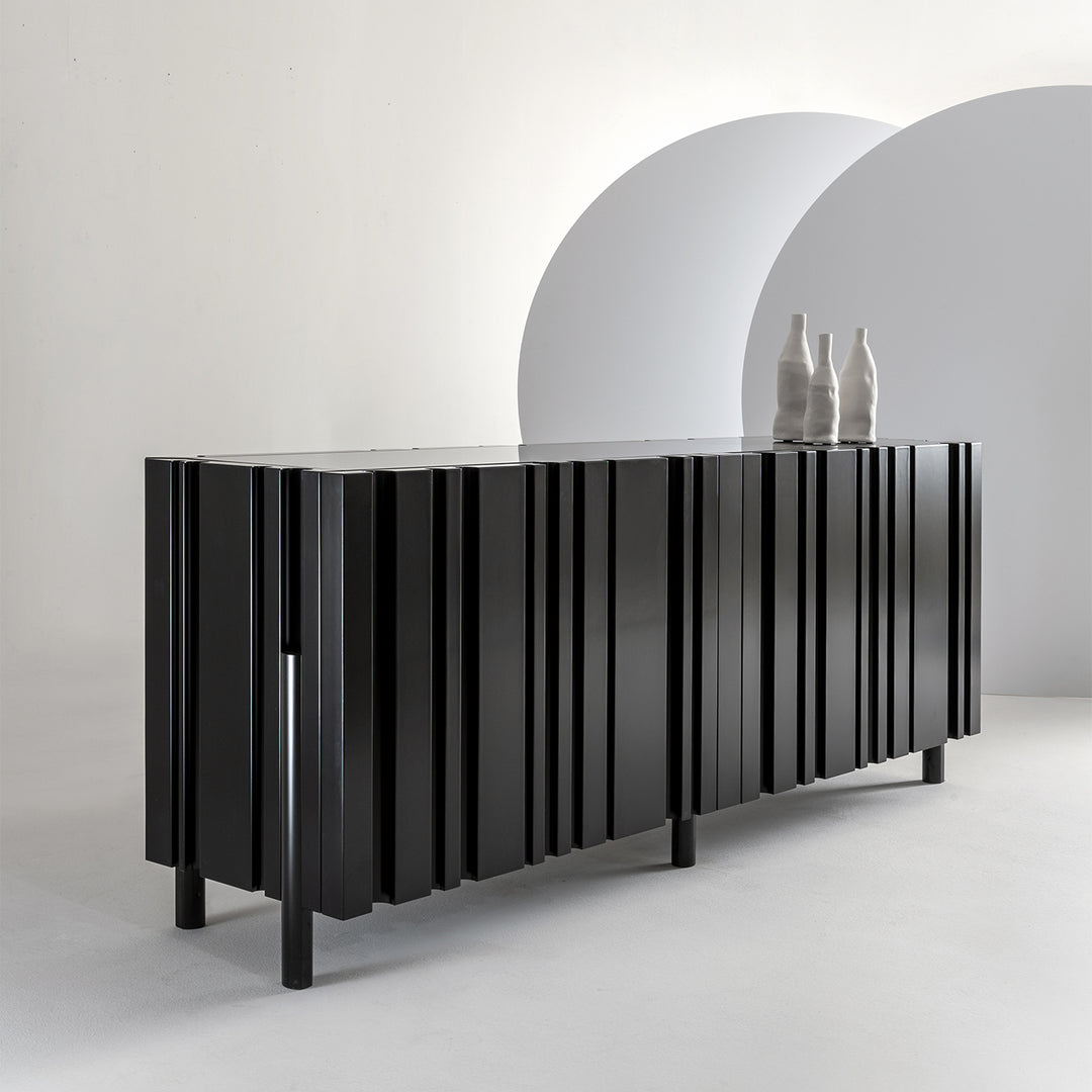 Bamboo Lounge Black Wood Sideboard Laura Meroni | Artemest
