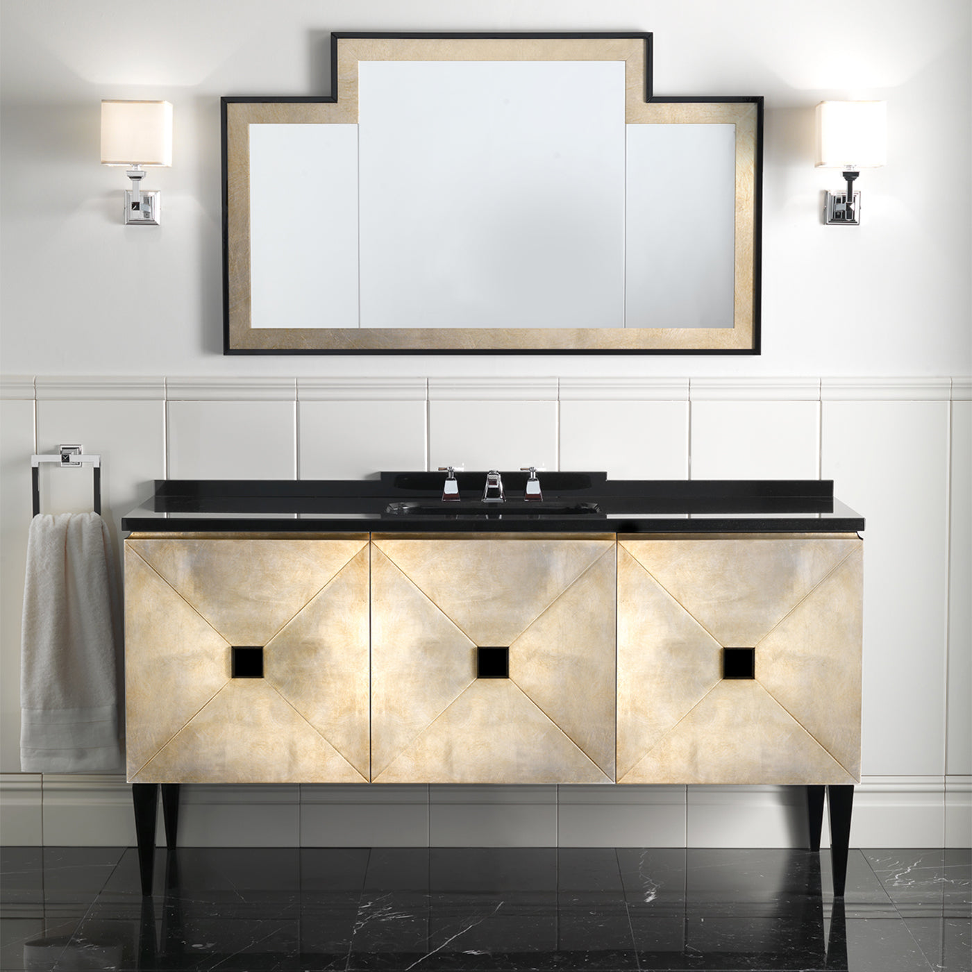 Jetset 3 Gold Vanity Unit Devon&Devon | Artemest