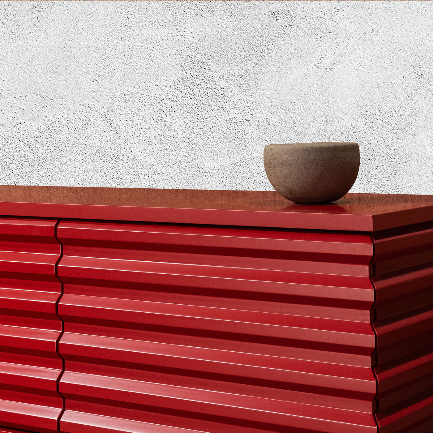 B-Side Fire Red 4-Door MDF Sideboard DLA Design Lab | Artemest