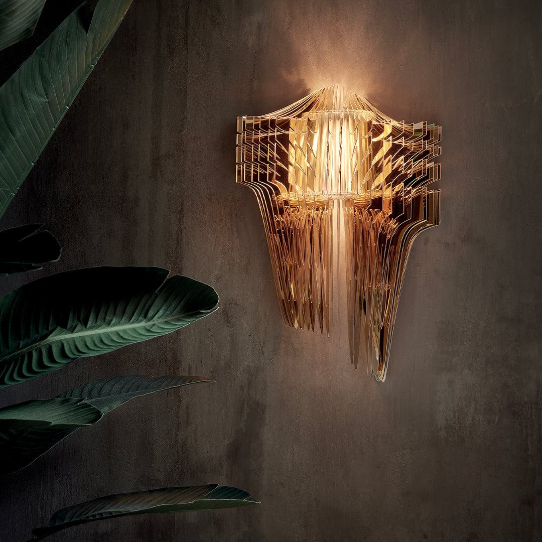 Aria Gold Applique by Zaha Hadid Slamp | Artemest