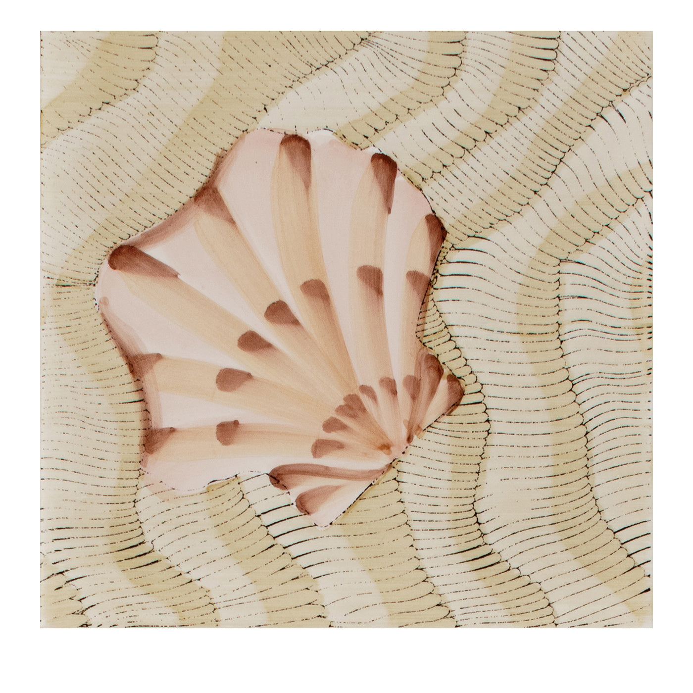 Set of 25 Thalassa Avana Shell #A Tiles Giovanni De Maio | Artemest