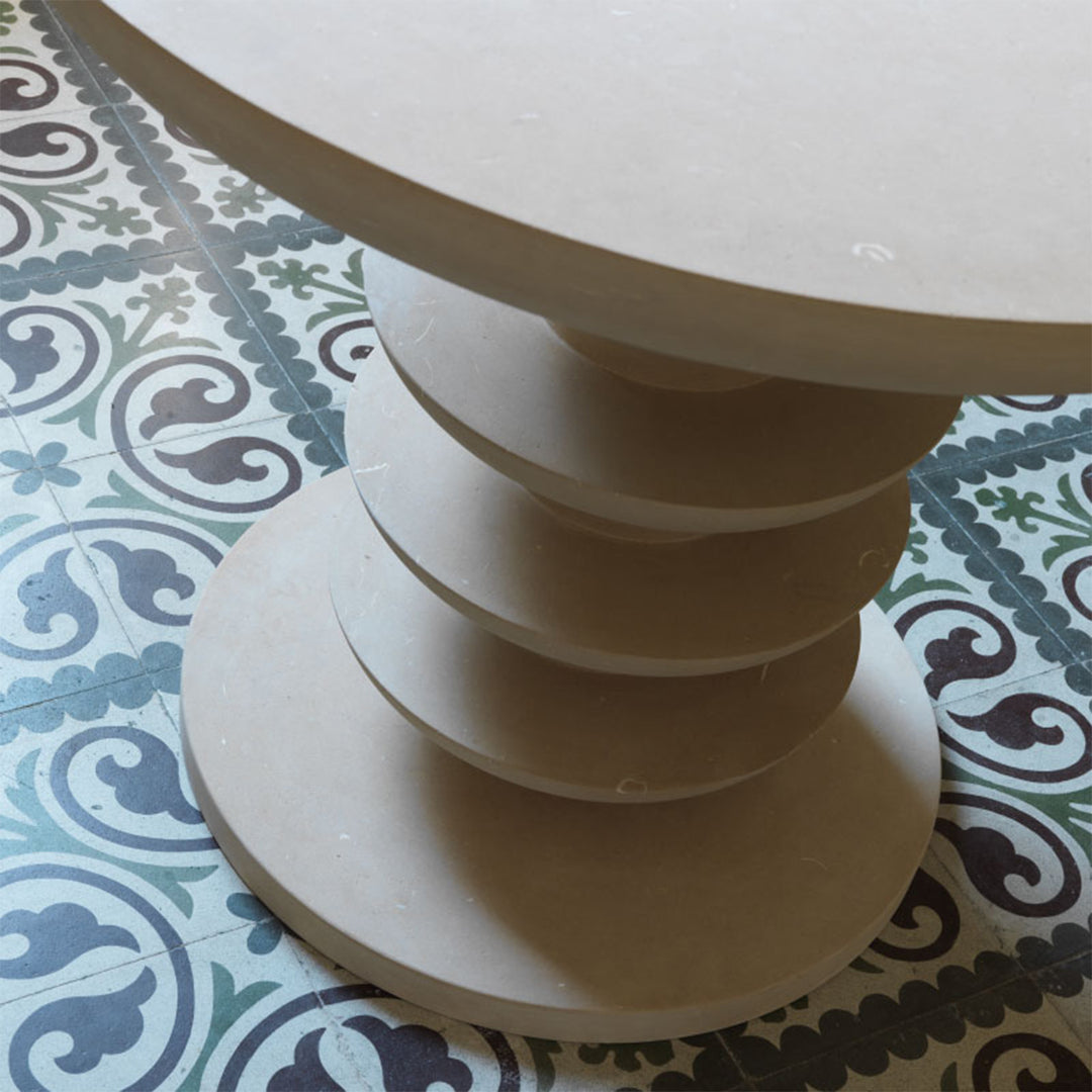 Ondulation Limestone Side Table by Matali Crasset Pimar Limestone ...