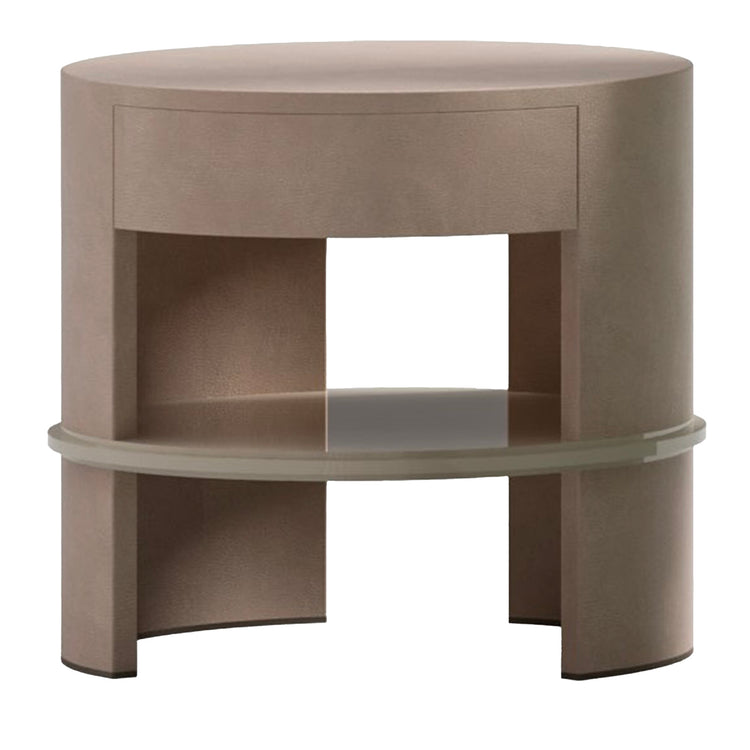 Brown Leather Nightstand CPRN Homood | Artemest