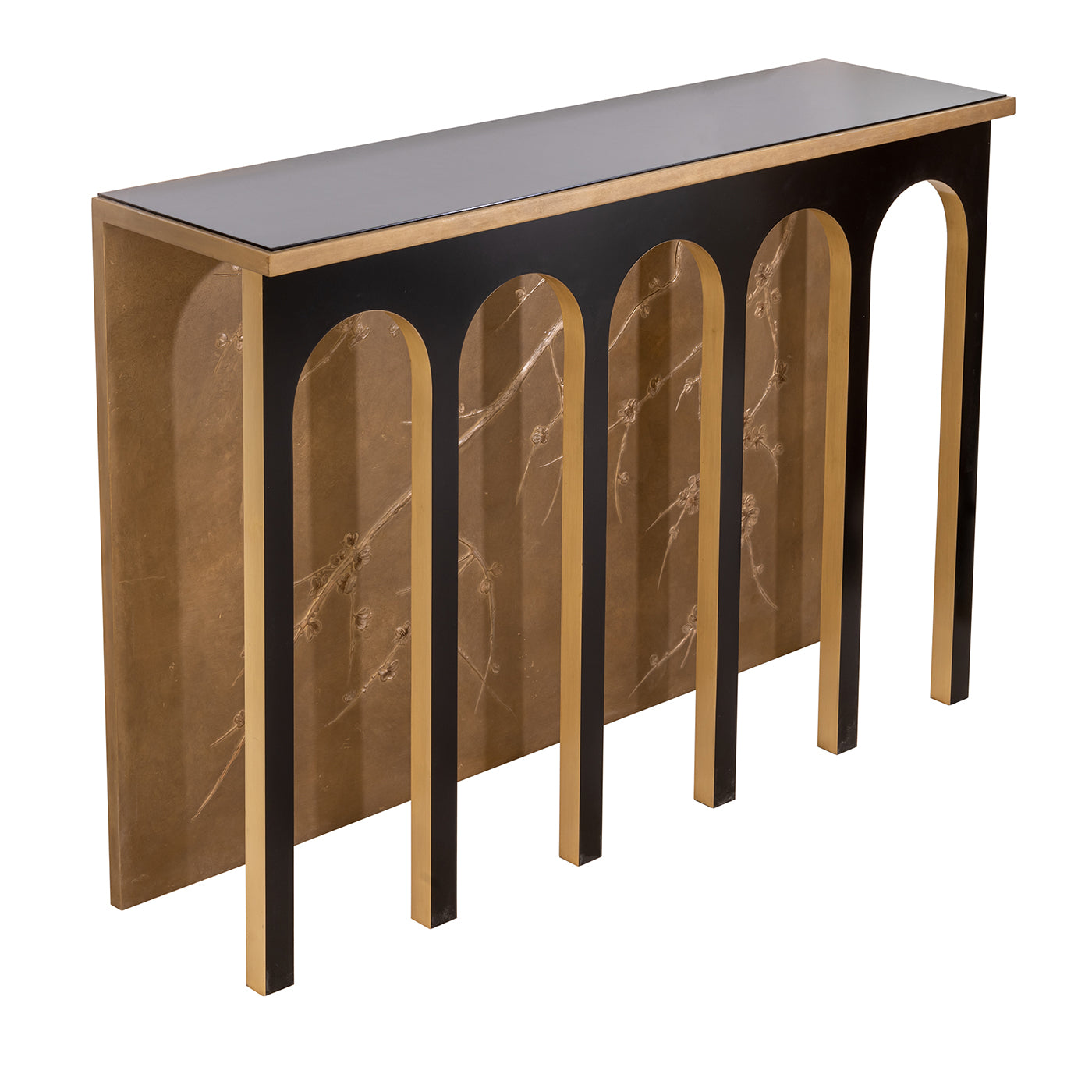 BLACK AND GOLD ARCH CONSOLE CG Capelletti | Artemest