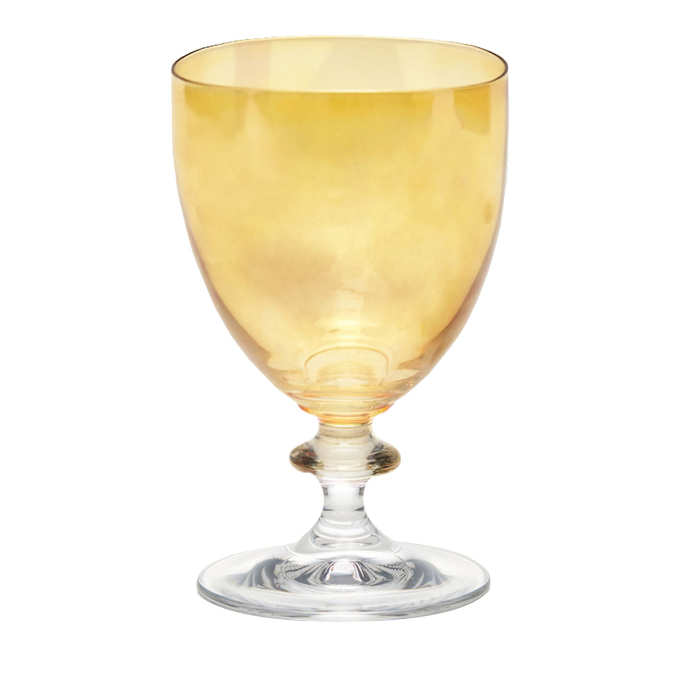 Rosy Set of 2 Amber Water Goblets Luisa Beccaria | Artemest