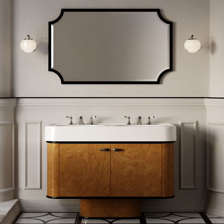 Liberty Ceramic And Walnut Wood Vanity Unit Devon&Devon | Artemest