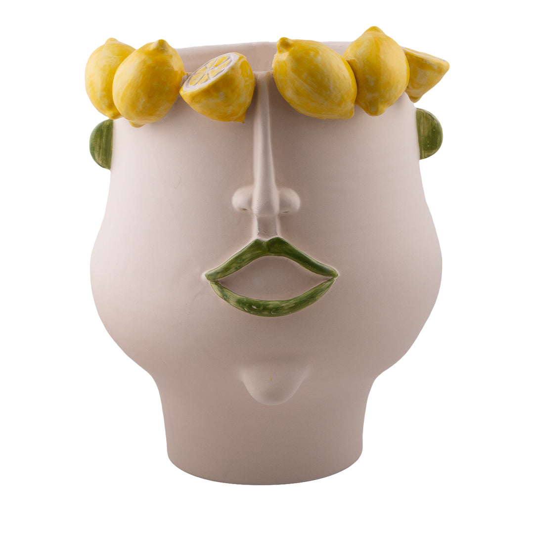 Domitilla Multicolor Ceramic Head Vase Patrizia Italiano | Artemest