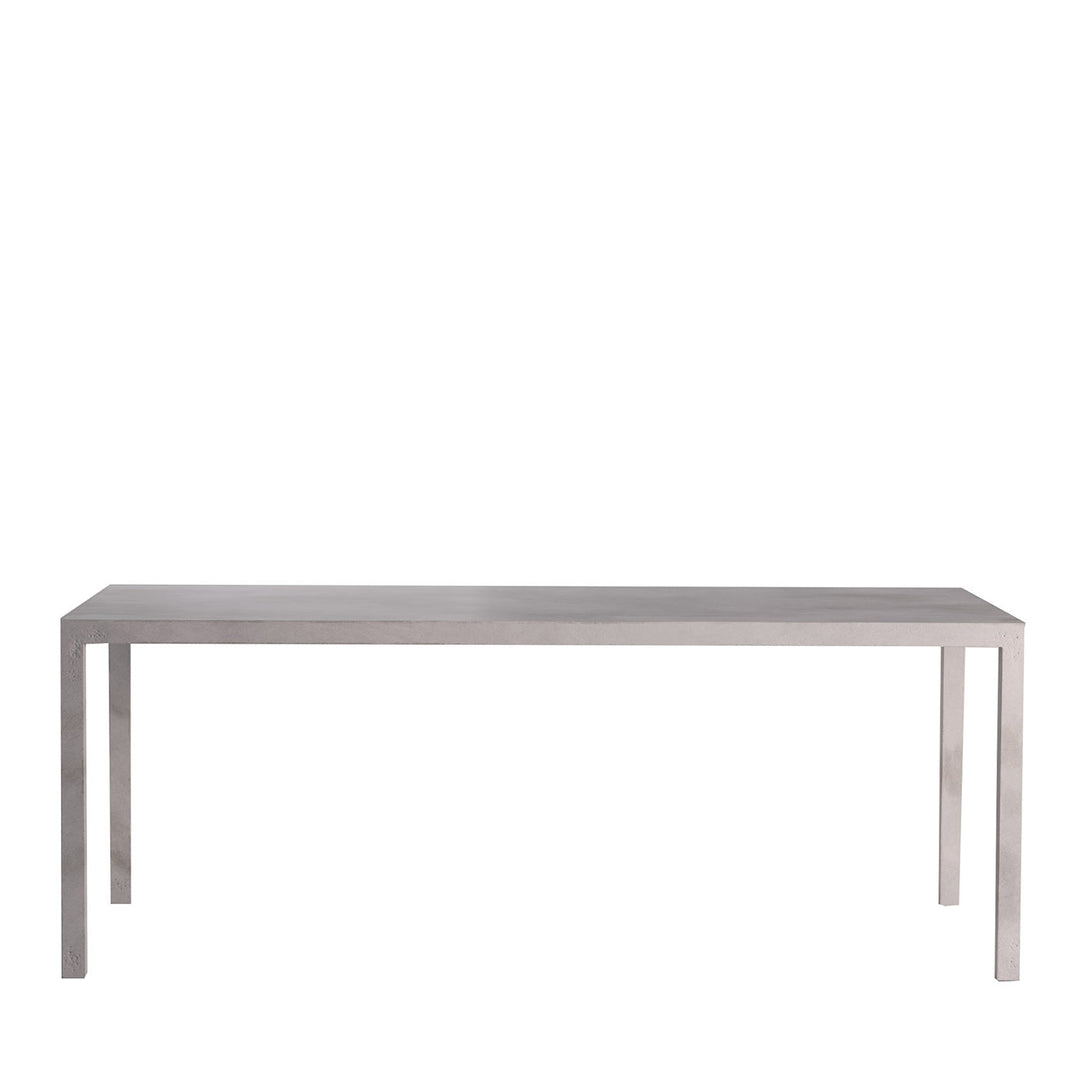 50 MM Silver Dining Table Forma & Cemento | Artemest