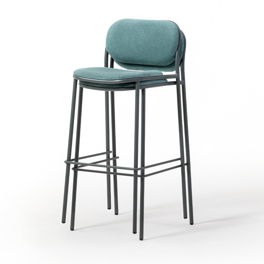 0184-IM Metis Tall Gray Bar Stool by Studio Gabbertas TrabA' | Artemest