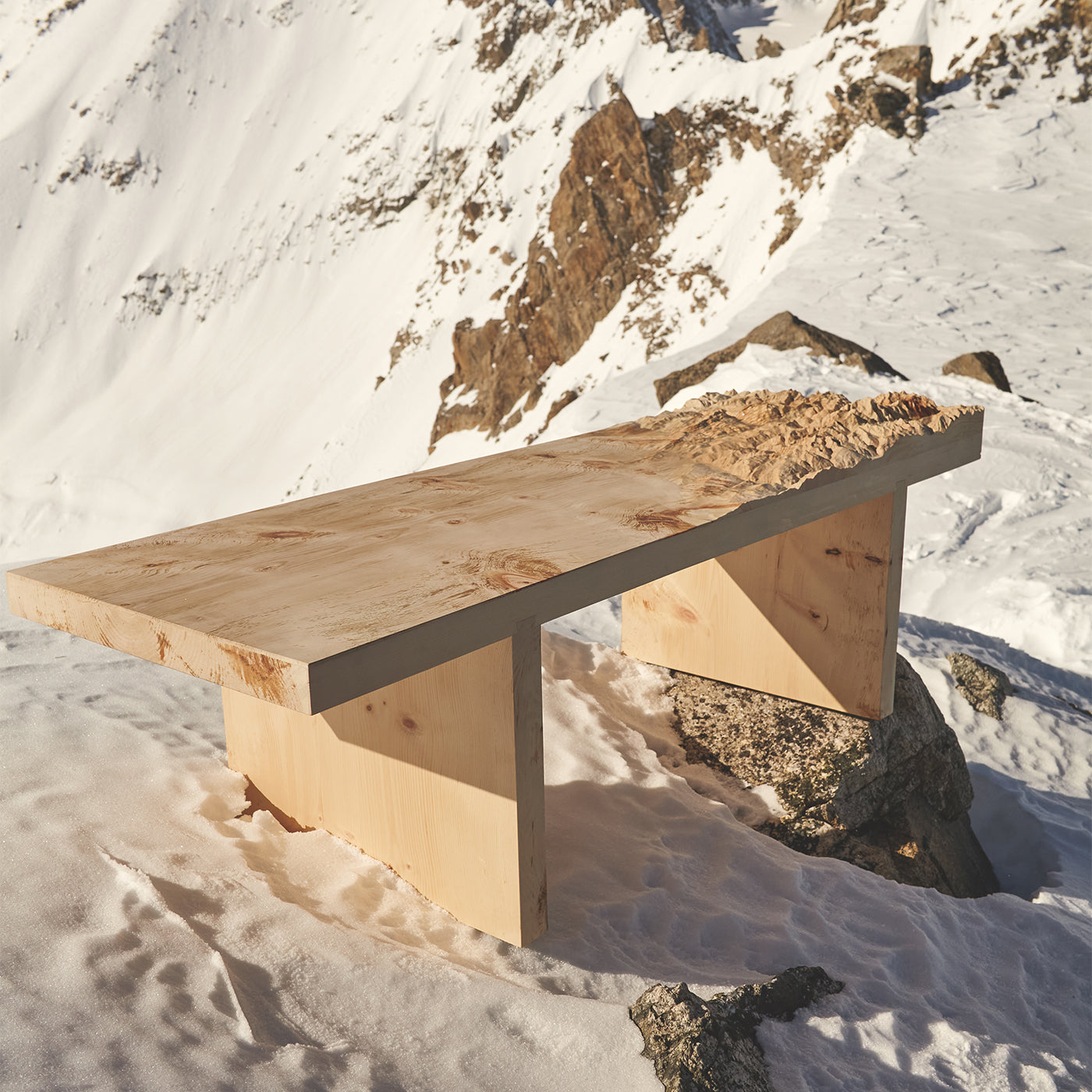 Belvedere Topographic Bench designed by Riccardo Vendrami Dolomitisch ...
