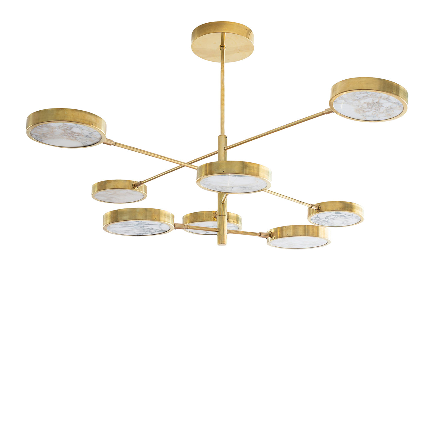 Sistema Solare 8-Light Chandelier Silvio Piattelli | Artemest