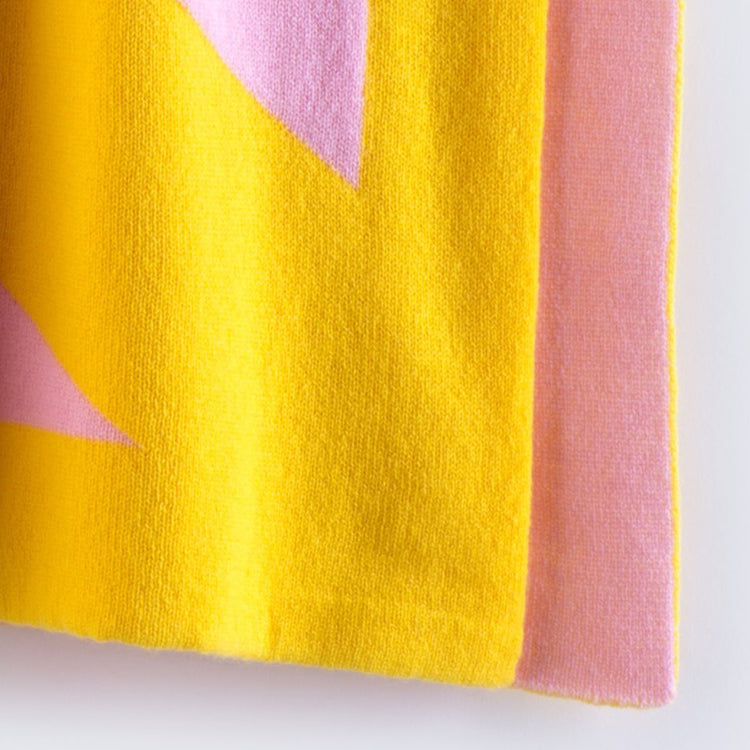 Candy Yellow and Pink Blanket Masserano Cashmere | Artemest