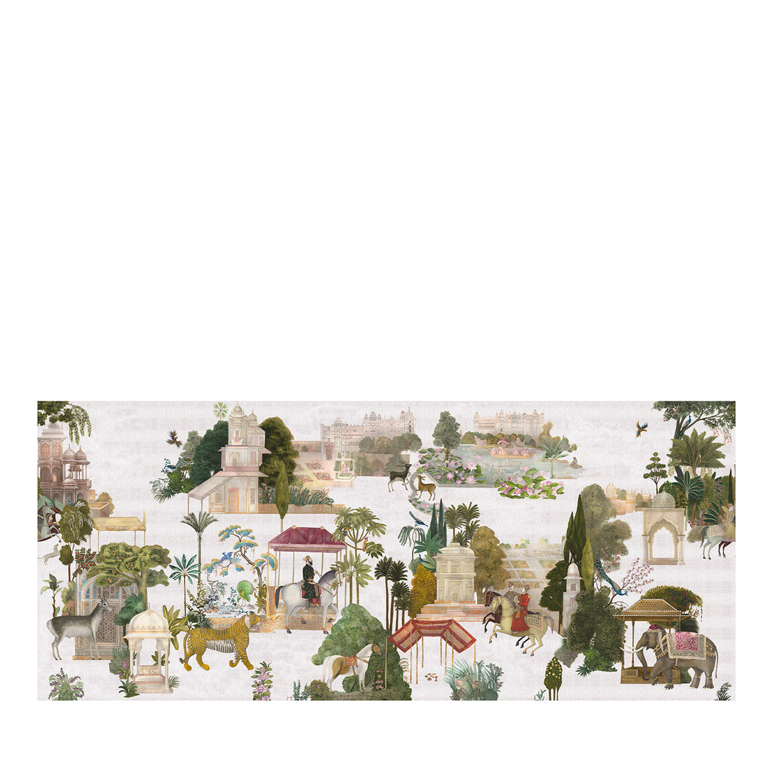 Green Rajasthan Cotton Wallpaper KOHRO | Artemest