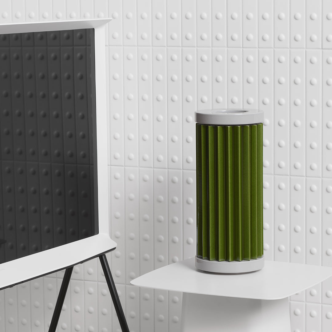 Rombini A Green and Gray Vase by Ronan & Erwan Bouroullec Mutina | Artemest