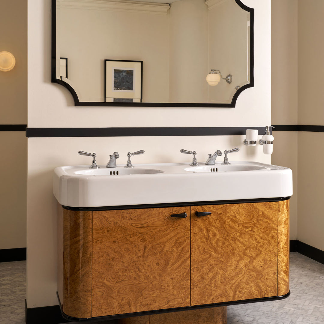 Liberty Ceramic And Walnut Wood Vanity Unit Devon&Devon | Artemest