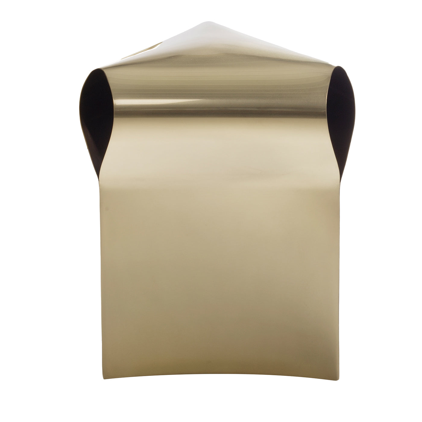 Efesto Polished Brass Stool De Castelli | Artemest