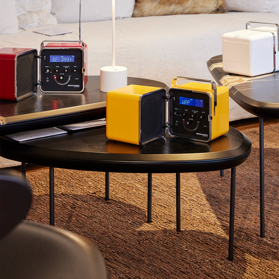 Yellow Radio.cubo by Marco Zanuso and Richard Sapper Brionvega | Artemest